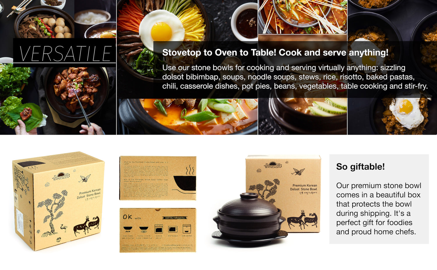 Premium Stone Bowl Collection – Crazy Korean Cooking